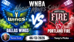 Wings vs Fire Over & Prediction June 13, 2026 | Tony's Picks